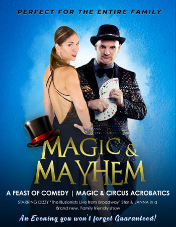 Tickets | Direct from Broadway: Dizzy's Magic & Mayhem @ Lake Park Black Box | Black Box Productions